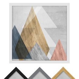 Bilderwelten Bild mit Rahmen Goldener Gipfel