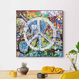 Wechselbild Graffiti Wall Peace Sign