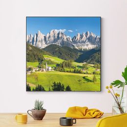 Wechselbild Geislerspitzen in S&uuml;dtirol