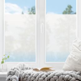 Bilderwelten Fensterfolie Fensterhaftfolie Abstrakt Sichtschutz blau - Dip-Dye Himmelblau - Deko Wohnzimmer Schlafzimmer K&uuml;che