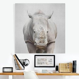Bilderwelten Leinwandbild Nashorn Nora