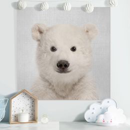 Bilderwelten Leinwandbild Baby Eisb&auml;r Emil