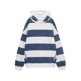 Mango Kids Sweatshirt 'STRIPHO' Jungen Gr&ouml;&szlig;e 128 marine / schwarz / wei&szlig;