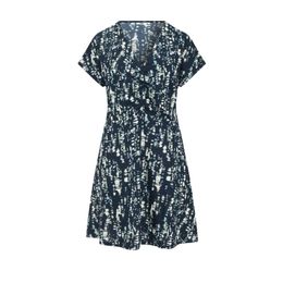 WE Fashion Kleid Damen Gr&ouml;&szlig;e 52 creme / dunkelblau / gr&uuml;n Sommerkleid