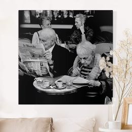 Bilderwelten Leinwandbild Fr&uuml;hst&uuml;ck zu Zweit