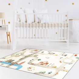Bilderwelten Teppich Rasanter Rollspaß auf der Straße - Webteppich Gewebeteppich waschbar - Straßenteppich Spielteppich Kinderteppich Kinderzimmer Spielzimmer