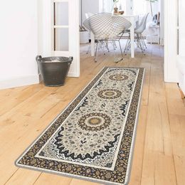 Bilderwelten Teppich Klassisches Persermuster Schwarz Beige