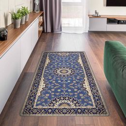 Bilderwelten Teppich Klassisches Persermuster Blau Beige