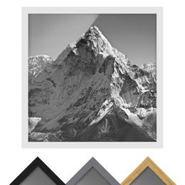 Schwarz-Wei&szlig; Bild mit Rahmen Der Himalaya II