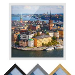 Architektur & Skyline Bild mit Rahmen Stockholm in Schweden
