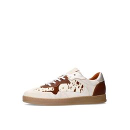 Manfield Sneaker Damen Gr&ouml;&szlig;e 41 beige / blutrot