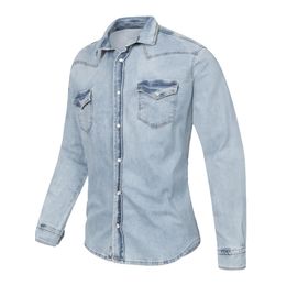 Rock Creek Hemd Herren Gr&ouml;&szlig;e M blue denim / hellblau