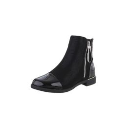 Ital-Design Stiefelette Damen Gr&ouml;&szlig;e 41 schwarz Winterschuhe