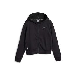Puma Athletic Zip-Up Hoodie 'Train Favorite' female Black size L