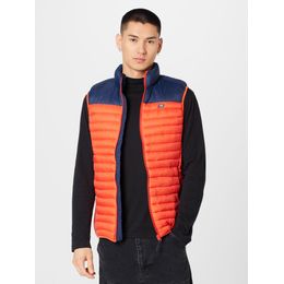 Blend Weste Herren Gr&ouml;&szlig;e S navy / orangerot