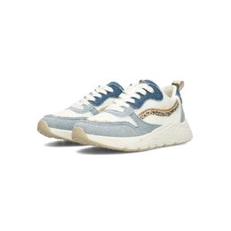 Posh By Poelman Sneaker 'Kiki' Damen Gr&ouml;&szlig;e 36 beige / blue denim / wei&szlig;