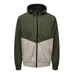 Only & Sons Only & Sons Jacke Herren Gr&ouml;&szlig;e S beige / gr&uuml;n / schwarz