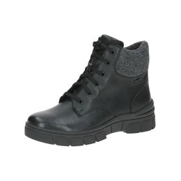 Caprice Schnürstiefelette Damen Größe 37 graumeliert / schwarz Winterschuhe