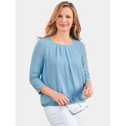 GOLDNER Bluse Damen Gr&ouml;&szlig;e S/M hellblau
