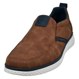 Bugatti Slip On Herren Größe 44 navy / braun
