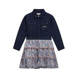 Guess Kleid M&auml;dchen Gr&ouml;&szlig;e 116 navy / hellblau / apricot