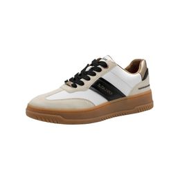 s.Oliver Sneaker Damen Gr&ouml;&szlig;e 36 beige / schwarz / wei&szlig;