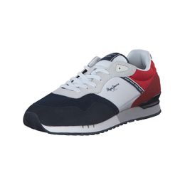 Pepe Jeans Sneaker 'London Urban' Herren Gr&ouml;&szlig;e 43 navy / rot / wei&szlig;