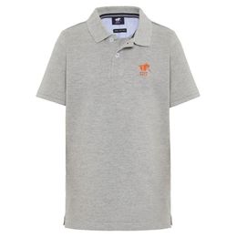 POLO SYLT Polo ' mit Logo-Stickerei ' Jungen Gr&ouml;&szlig;e 134/140 hellgrau