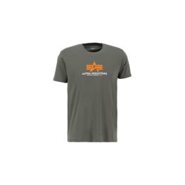 Alpha Industries T-Shirt Herren Gr&ouml;&szlig;e XS khaki / orange / wei&szlig;
