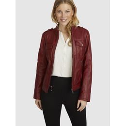 Bugatti Lederjacke BULady-102 Damen Gr&ouml;&szlig;e S dunkelrot