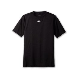 Brooks High Point Short Sleeve Bekleidung Herren schwarz M