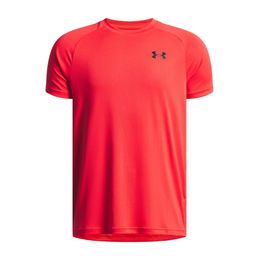 Under Armour Sportshirt 'Tech 2.0' Jungen Gr&ouml;&szlig;e 158/170 rot / schwarz