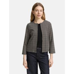 Tom Tailor Strickjacke Damen Gr&ouml;&szlig;e L hellbeige / flieder / schwarz