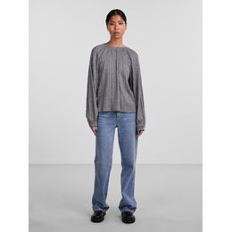 Pieces Bluse 'Dalilah' Damen Gr&ouml;&szlig;e L grau / silber
