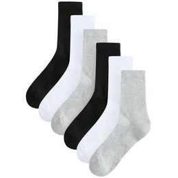 next Sportsocken 'Essential' Herren Gr&ouml;&szlig;e 43/45 grau / schwarz / wei&szlig;