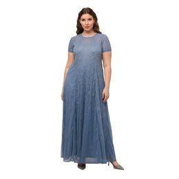 Ulla Popken Abendkleid Damen Gr&ouml;&szlig;e 52 taubenblau Winterkleid