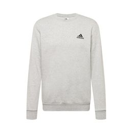 adidas Sportswear Sportsweatshirt 'Essentials' Herren Größe L graumeliert / schwarz