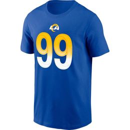 Nike Funktionsshirt 'Aaron Donald Los Angeles Rams' Herren Größe M navy / gelb / weiß