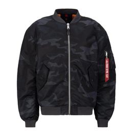 Alpha Industries Jacke 'MA-1 CS' Herren Gr&ouml;&szlig;e XL grau / rot / schwarz