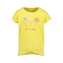 Blue Seven T-Shirt M&auml;dchen Gr&ouml;&szlig;e 104 taubenblau / zitronengelb / altrosa / offwhite