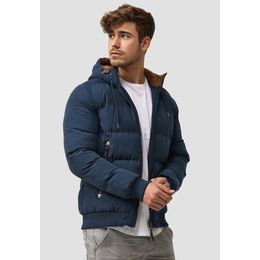 INDICODE JEANS Jacke 'Adeline' Herren Gr&ouml;&szlig;e XL navy / braun