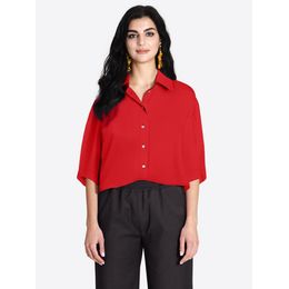 Jascha Stockholm Bluse 'Short Belly' Damen Gr&ouml;&szlig;e XS rot