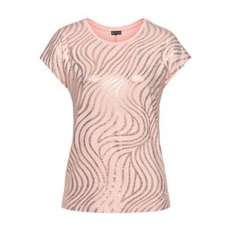 Laura Scott T-Shirt Damen Größe L gold / rosa