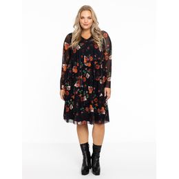 Yoek Kleid Damen Gr&ouml;&szlig;e 46/48 mischfarben / schwarz Winterkleid