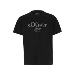 s.Oliver Men Big Sizes Shirt male Black size 5XL
