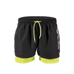 BECO the world of aquasports Badeshorts 'Aqua Duo' Herren Größe M gelb / schwarz