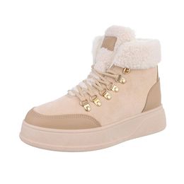Ital-Design Lace-Up Ankle Boots female Beige size 41