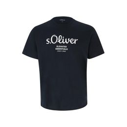 s.Oliver Men Big Sizes Shirt male Blue size 4XL