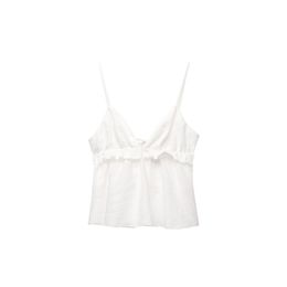 Pull&Bear Pull&bear Top Damen Gr&ouml;&szlig;e M wei&szlig;