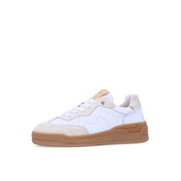 Manfield Sneaker Damen Gr&ouml;&szlig;e 41 beige / wei&szlig;